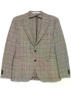 Tagliatore Checked Blazer - Neutrals