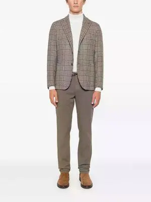 Tagliatore Checked Blazer - Neutrals