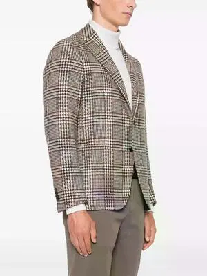 Tagliatore Checked Blazer - Neutrals