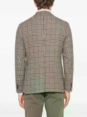Tagliatore Checked Blazer - Neutrals