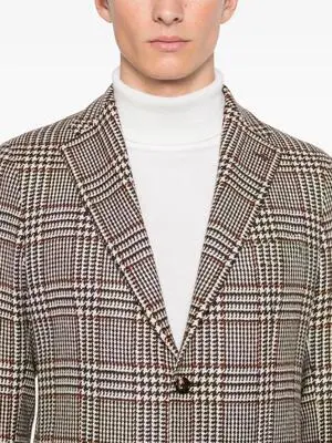 Tagliatore Checked Blazer - Neutrals