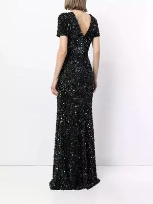 Rachel Gilbert Nixie Sequin-embellished Gown - Black