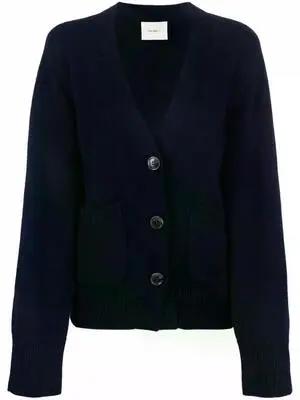 LISA YANG Danni V-neck Knitted Cardigan - Blue