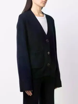 LISA YANG Danni V-neck Knitted Cardigan - Blue