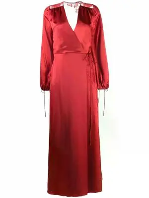 Carine Gilson Floral-detail Nightdress - Red