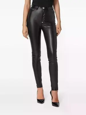 Philipp Plein Faux-leather Leggings