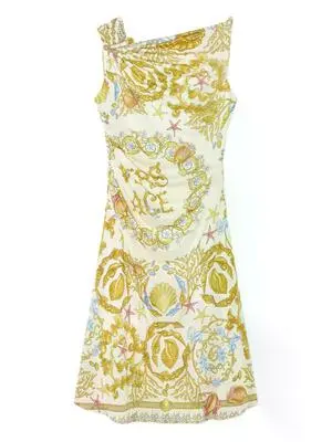 Versace Underwater Barocco Mini Dress