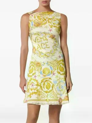 Versace Underwater Barocco Mini Dress