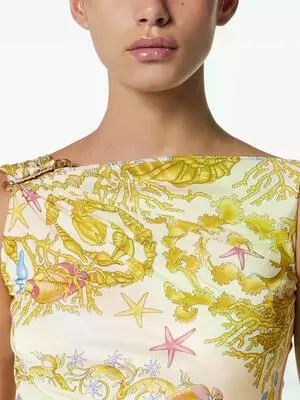 Versace Underwater Barocco Mini Dress