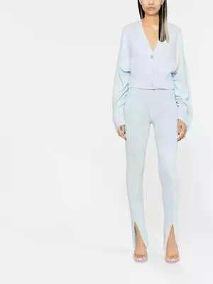 ROTATE BY BIRGER CHRISTENSEN Flared-cuff Knitted Trousers