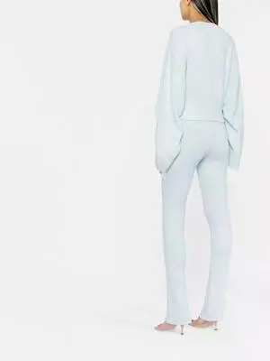 ROTATE BY BIRGER CHRISTENSEN Flared-cuff Knitted Trousers