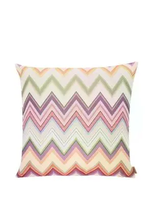 Missoni Zigzag-pattern Cushion - Neutrals