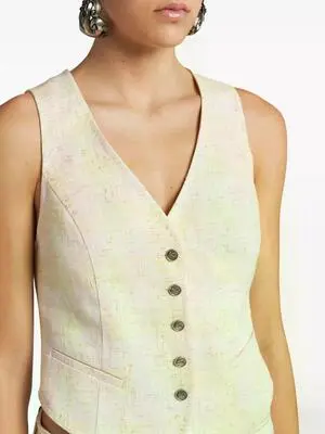 Etro Slub Waistcoat - Neutrals