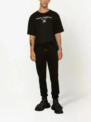 Dolce & Gabbana Logo-embroidered Track Pants - Black