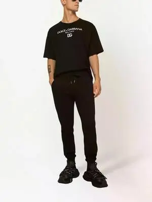 Dolce & Gabbana Logo-embroidered Track Pants - Black