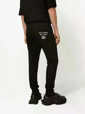 Dolce & Gabbana Logo-embroidered Track Pants - Black
