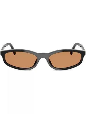 Miu Miu Oval-frame Sunglasses - Black