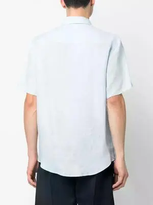 A.p.c. Short-sleeve Linen Shirt - Blue