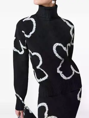 Carolina Herrera Floral-embroidered Jumper