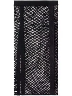 Off-White Logo-tape Mesh Skirt
