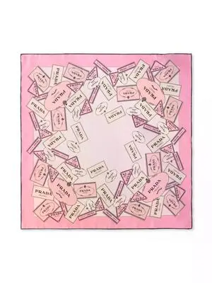 Prada Printed Twill Scarf
