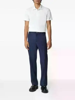 Versace Medusa-embroidered Cotton Polo Shirt