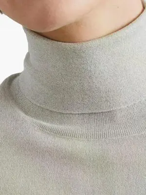 Brunello Cucinelli Roll-neck Long-sleeve Jumper - White