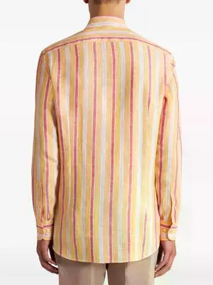Etro Pegaso-embroidered Striped Shirt