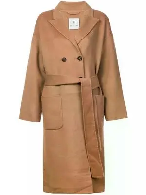 ANINE BING Dylan Belted Double-breasted Coat
