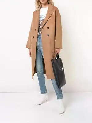 ANINE BING Dylan Belted Double-breasted Coat