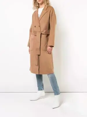ANINE BING Dylan Belted Double-breasted Coat