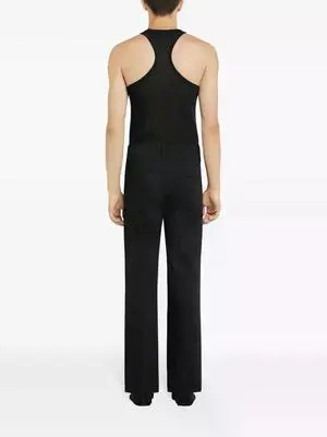 COURREGES Mesh Tank Top - Black