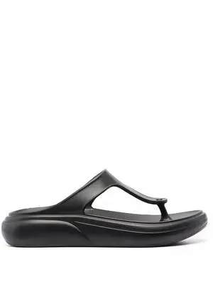 STUART WEITZMAN Thong Style Flip Flops - Black