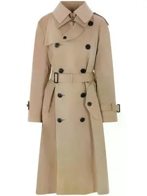 Sacai Double-breasted Twill Trench Coat