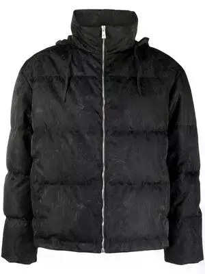 Versace Barocco Silhouette Jacquard Puffer Jacket
