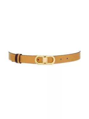FERRAGAMO Gancini Buckle Reversible Leather Belt - Neutrals