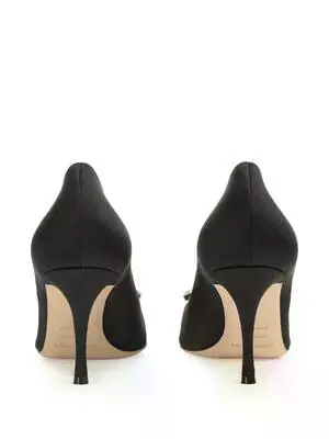 SERGIO ROSSI 90mm Embellished Stiletto Pumps - Black