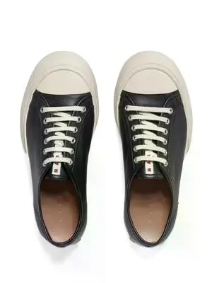 Marni Pablo Lace-up Nappa Leather Sneakers - Black