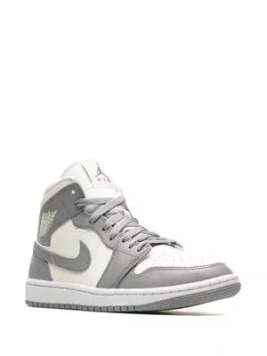 JORDAN Air 1 Mid Stealth Sneakers - Grey