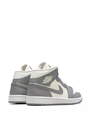 JORDAN Air 1 Mid Stealth Sneakers - Grey