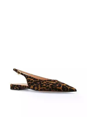 GIANVITO ROSSI Leopard-print Pointed Sandals