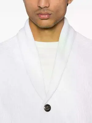 Brunello Cucinelli Ribbed Cardigan - White