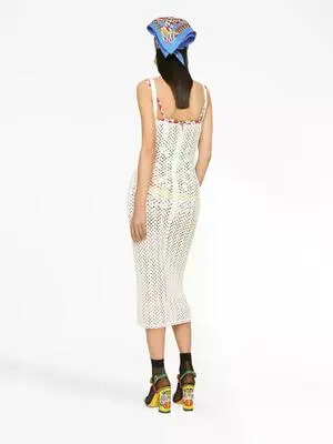 Dolce & Gabbana Crochet-knit Midi Dress