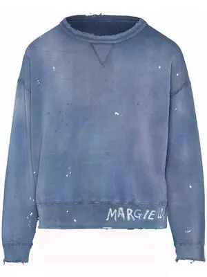MAISON MARGIELA Cotton Sweatshirt - Blue