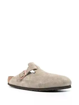 BIRKENSTOCK Suede Boston Mules