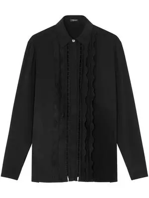 Versace Ruffled Silk Shirt