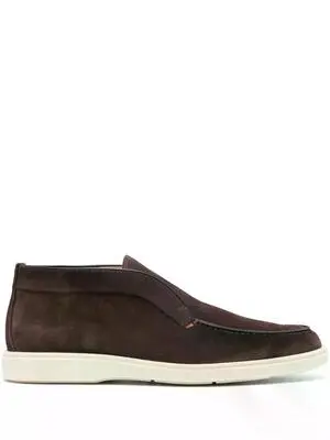 Santoni Suede Slip-on Boots