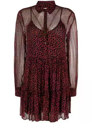 Zadig&Voltaire Razyele Crush-pattern Crepe Minidress
