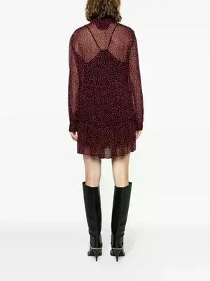 Zadig&Voltaire Razyele Crush-pattern Crepe Minidress