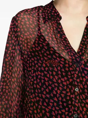 Zadig&Voltaire Razyele Crush-pattern Crepe Minidress